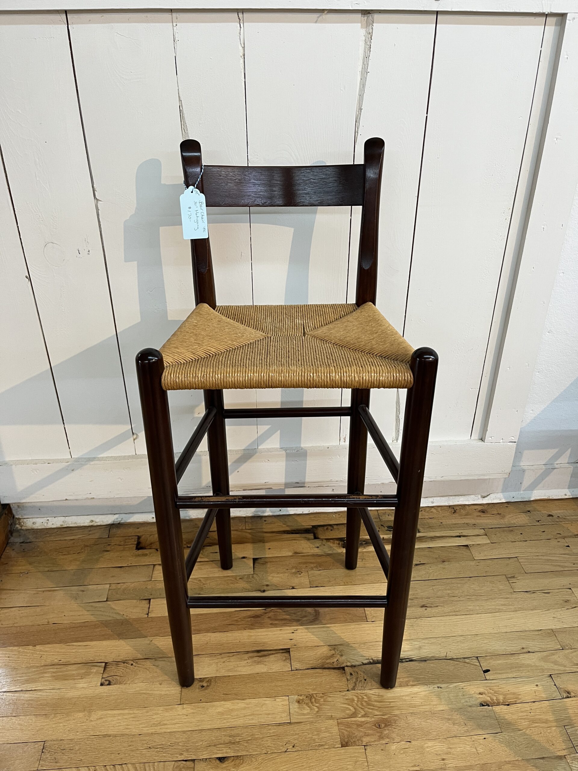 Bar Chair 49C - Mahogany 30" tall (2428-001) | Clore Furniture